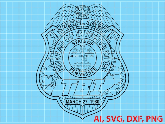 State of Tennessee Bureau of Investigation Special Agent Logo | Etsy