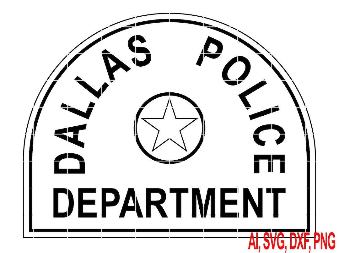 Dallas Police Badge Vector Art - Etsy