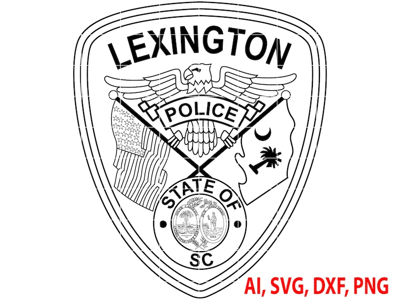 Lexington Police Badge Logo Seal Custom Ai Vector SVG - Etsy