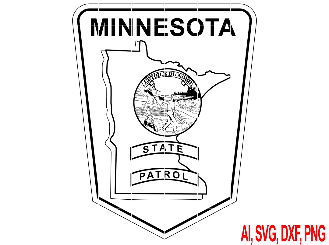 Minnesota State Patrol Badge Vector Art, Ai,svg, DXF, PNG, Digital ...