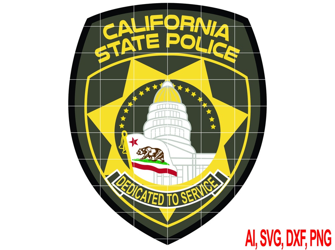 California State Police Badge Ai, Vector, SVG, DXF, PNG, Digital Files ...