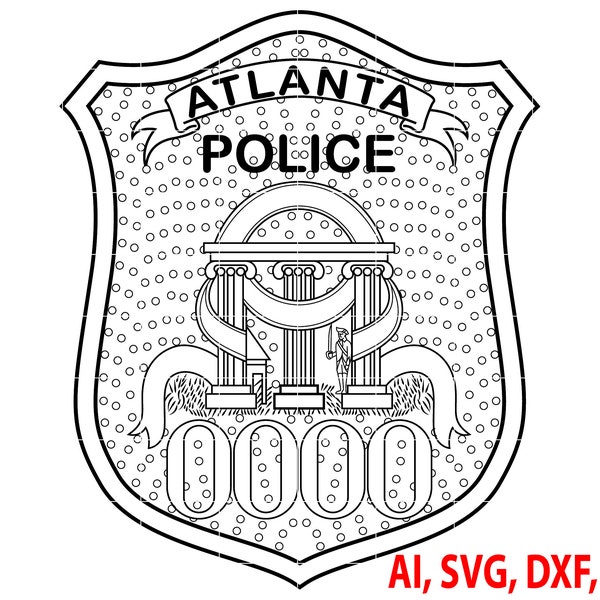 Police Badge Svg - Etsy
