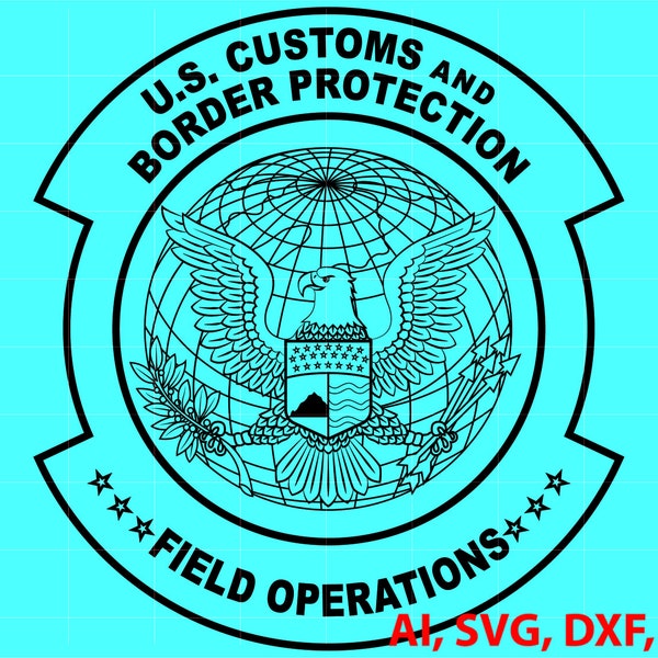 Customs Badge Svg - Etsy