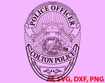 Orange California Police Department Badge, CA Law Enforcement Officer ...