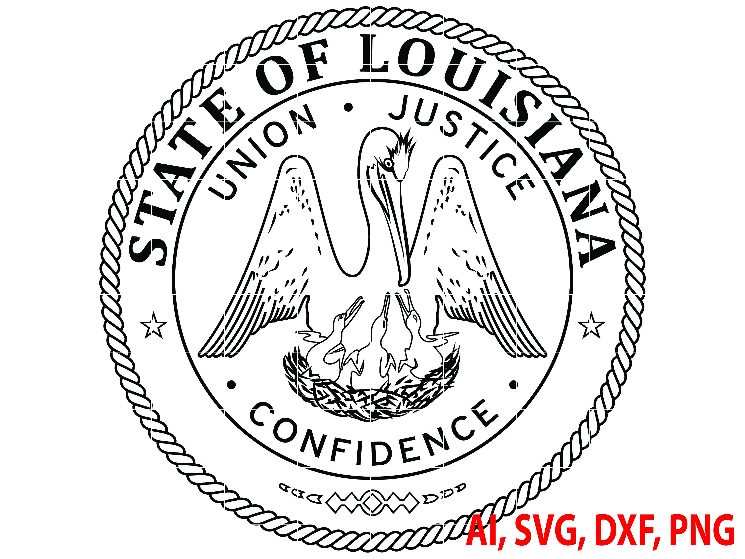 Louisiana State Seal Printable