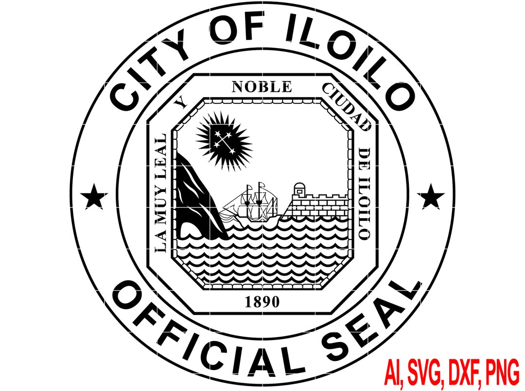 City of Iloilo Seal Vector Art, Ai,svg, DXF, PNG, Digital Files - Etsy