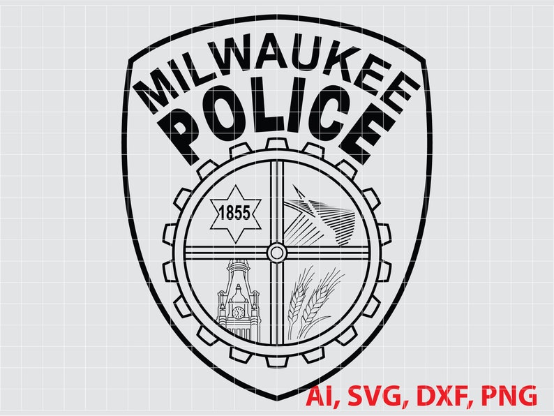 Milwaukee Police Logo, Seal, Badge, Custom, Ai, Vector, SVG, DXF, PNG ...