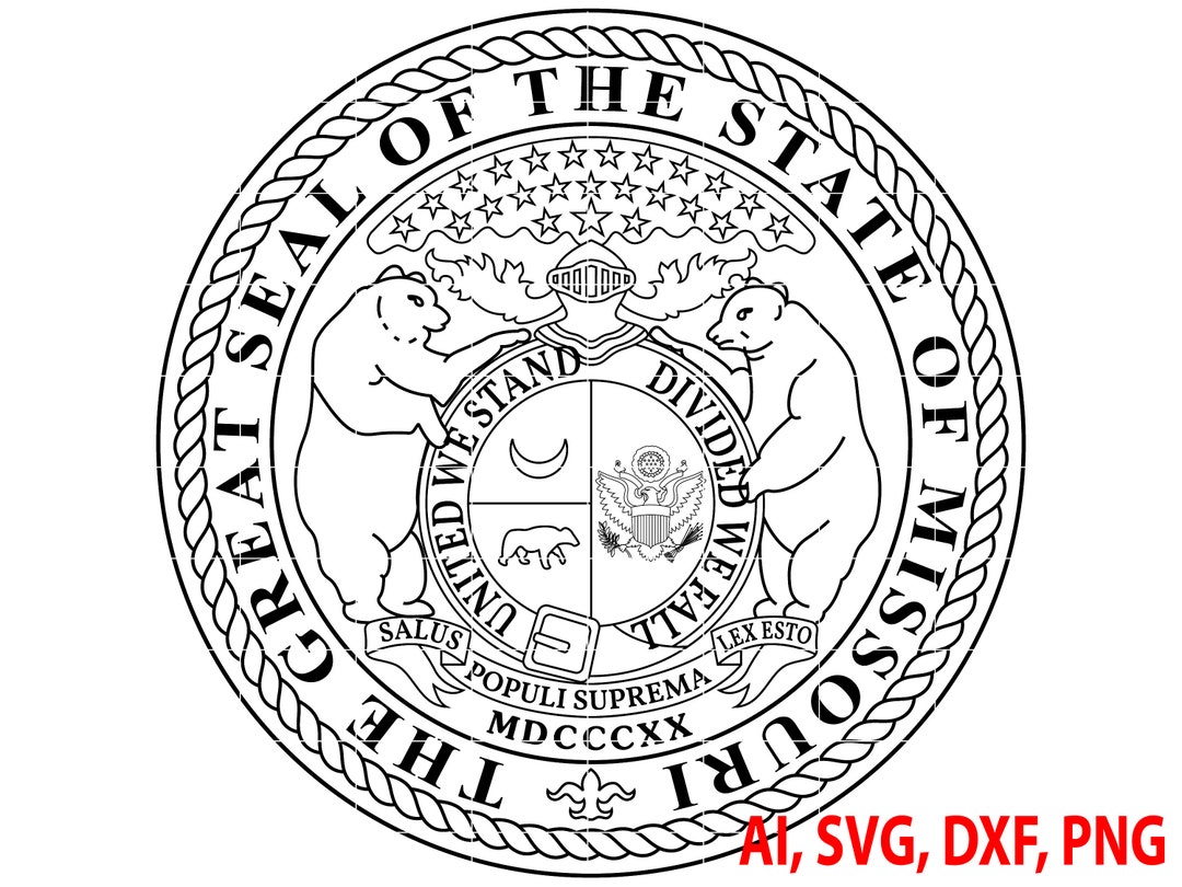 Missouri State Seal Vector Logo (digital) - Etsy
