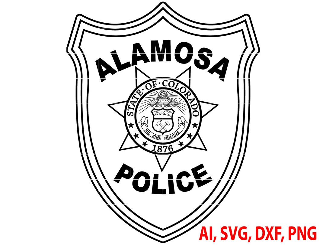 Alamosa Police Badge, Logo, Seal, Custom, Ai, Vector, SVG, DXF, PNG ...