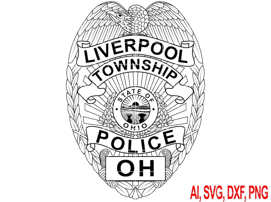 Liverpool Township Police Patch Vector Files (ai, SVG, DXF, PNG, Jpeg ...