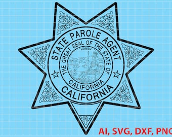 State Parole Agent Badge SVG - Etsy