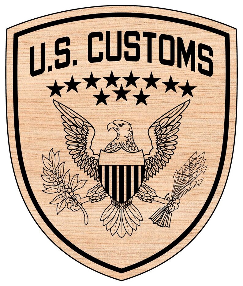 US Customs Service Patch SVG – Vector File - Etsy