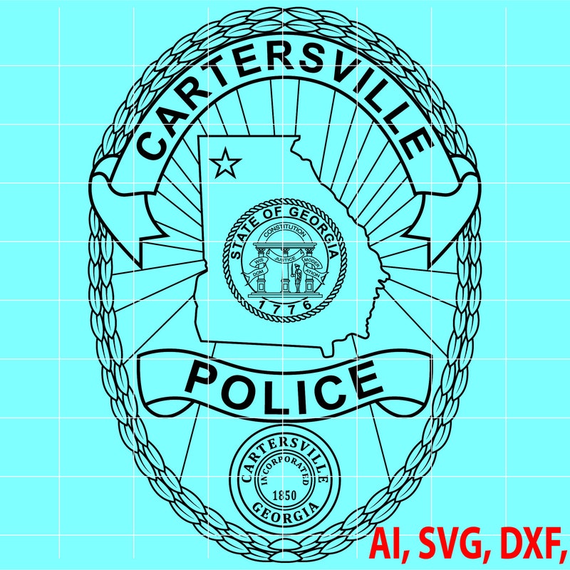Police Badge Svg - Etsy