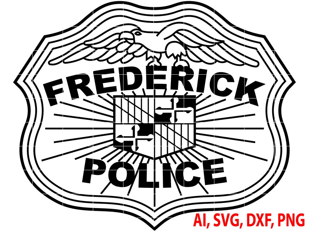 Police Badge, Frederick Police Badge, Logo, Seal, Custom, Ai, Vector ...