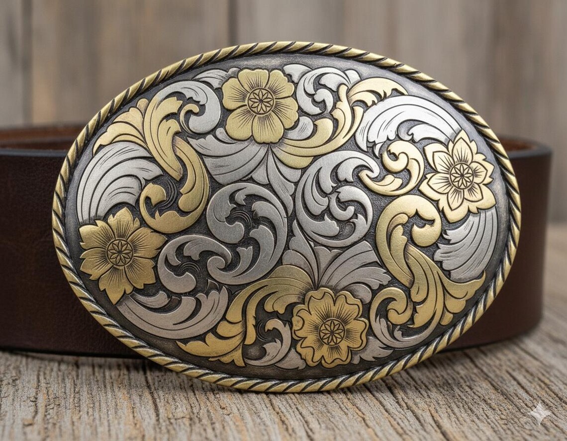 Scrollwork Frame Belt Buckle Engraving File | Western Ornamental Buckle ...
