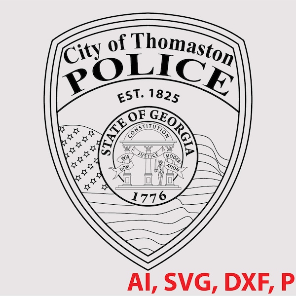 Georgia State Police Badge Svg - Etsy