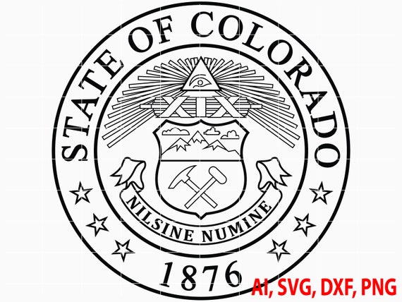 State of Colorado Custom Ai Vector SVG DXF PNG Digital - Etsy