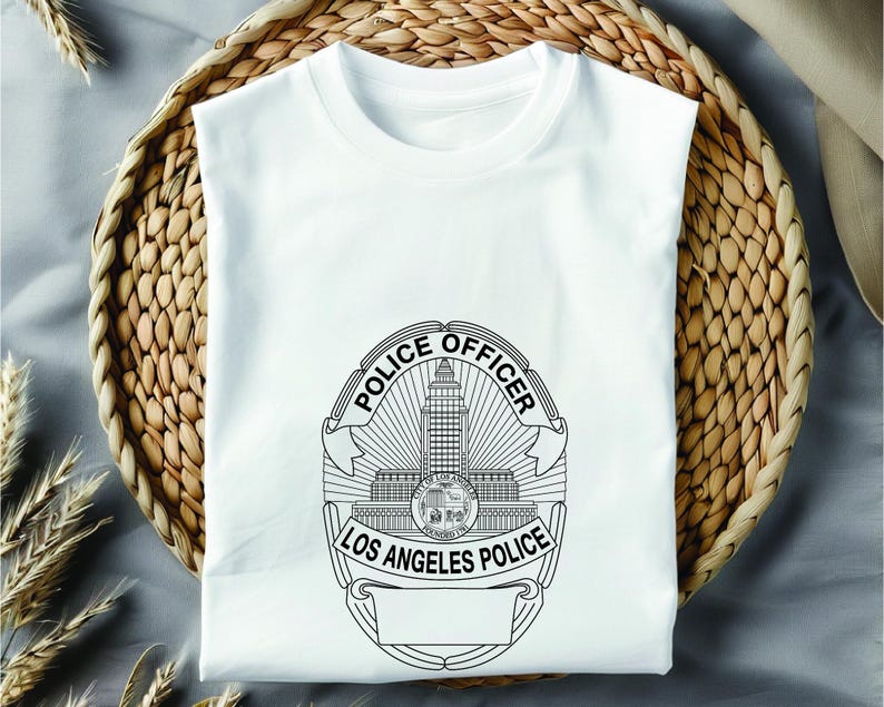 LAPD Police Officer Badge SVG Bundle – Los Angeles Police Department ...