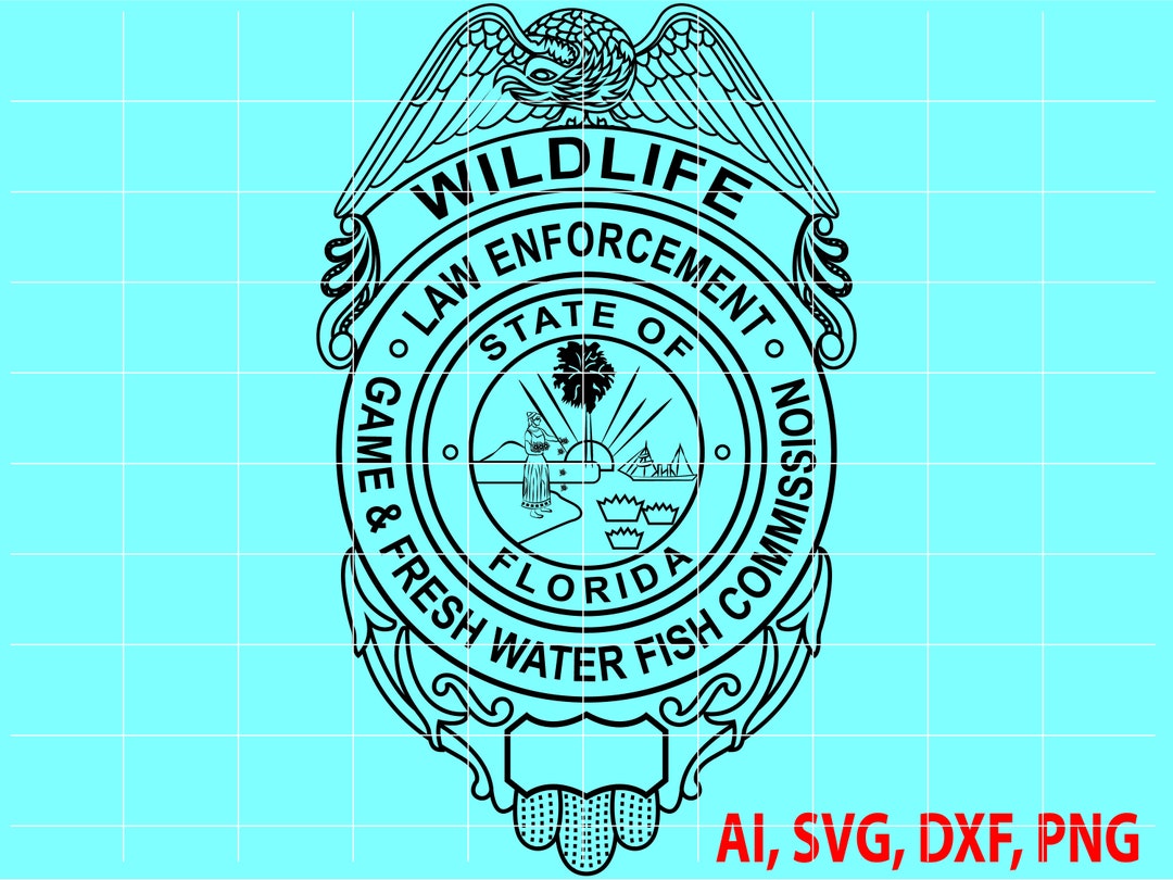 Wildlife Law Enforcement Badge Vector Files: CNC Router, Vinyl, Plasma ...
