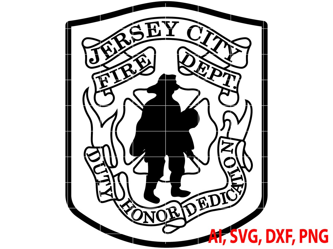 Jersey City Fire Department Badge, Logo, Seal, Custom, Ai, Vector, SVG ...