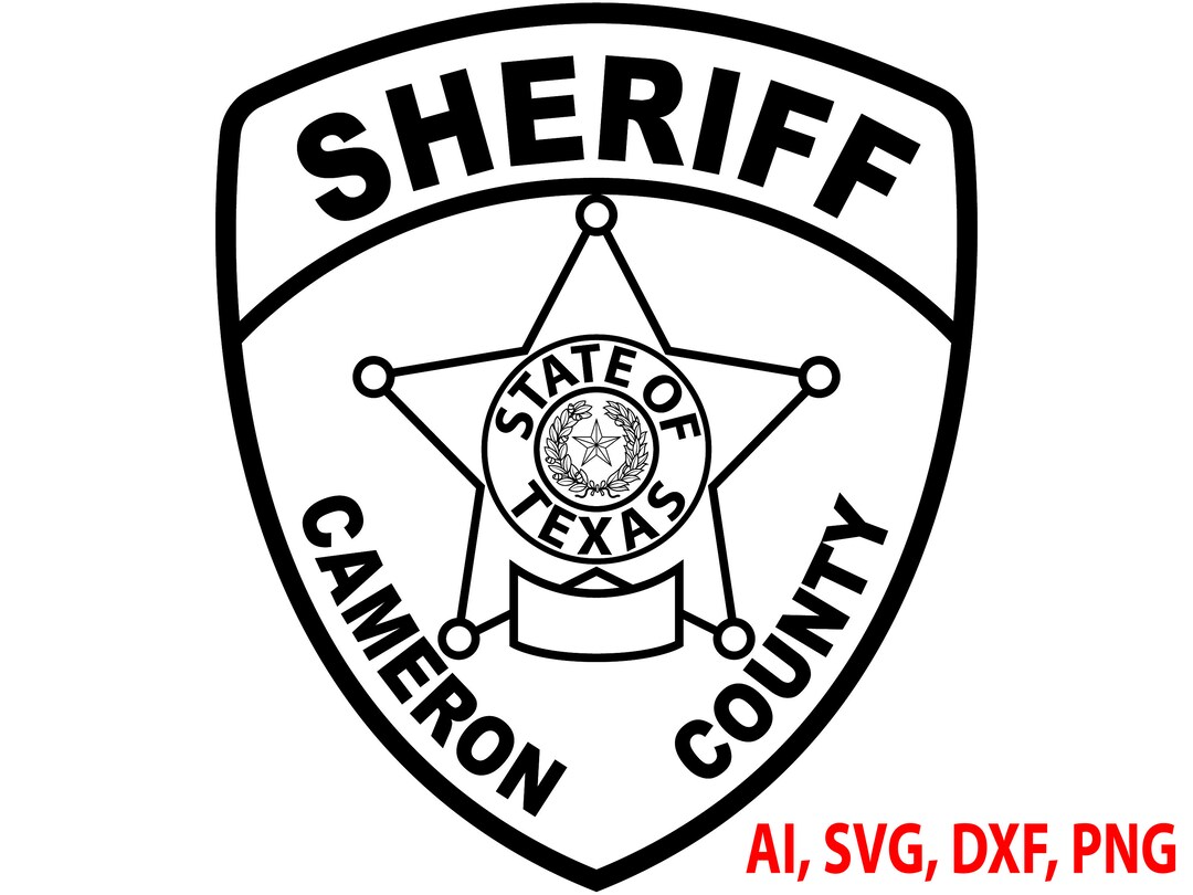 Cameron County Sheriff Badge Vector: Texas Seal (digital) - Etsy