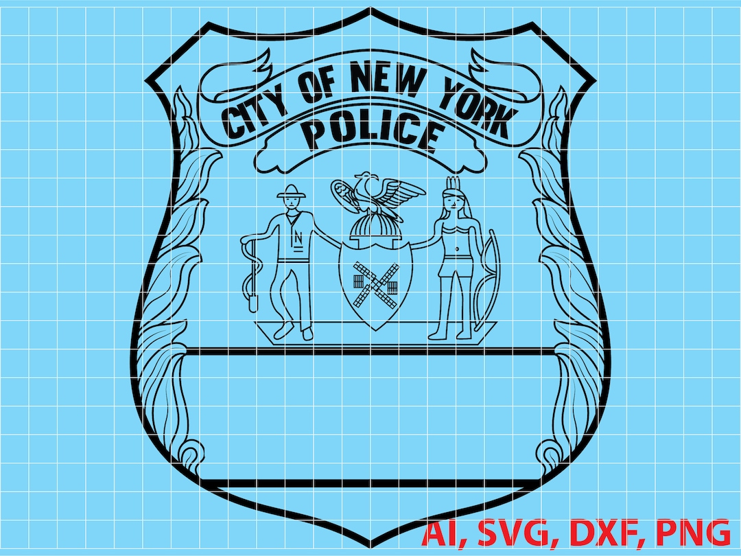 NYPD Badge Vector: City of New York Police Logo (digital) - Etsy
