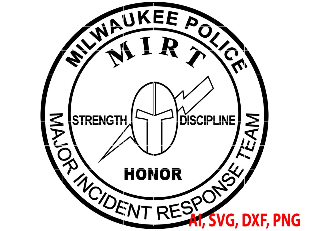 Milwaukee Police MIRT Badge Vector Logo (digital) - Etsy