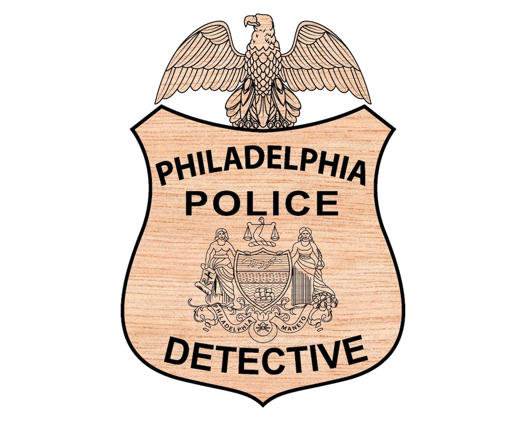 Philadelphia Detective Police Badge SVG Vector (digital) - Etsy