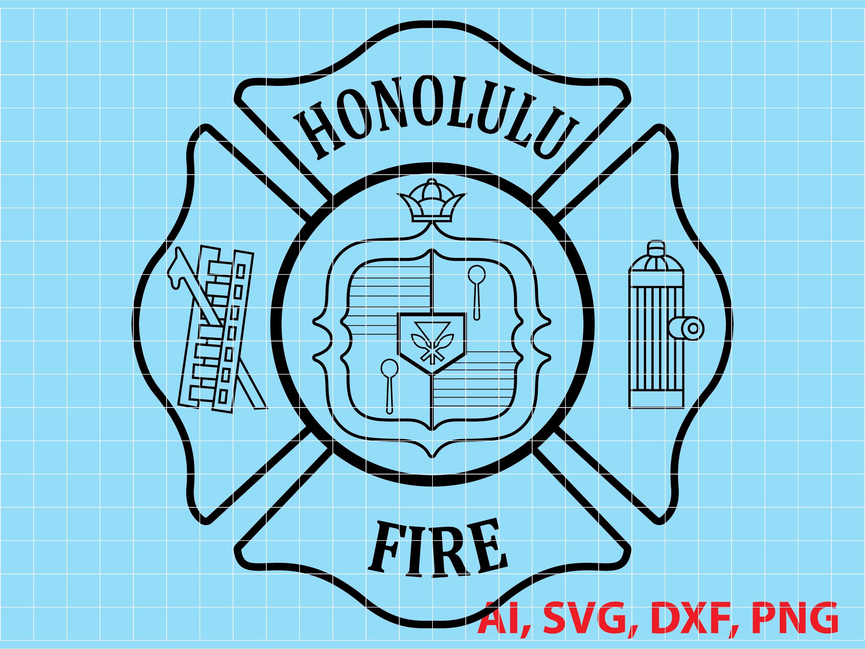 Honolulu Fire Department Logo Hawaii