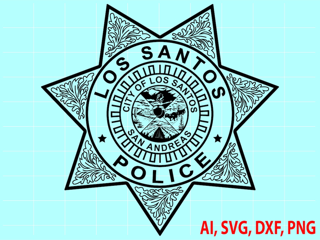 State of San Andreas City of Los Santos Police Badge, Logo, Seal ...