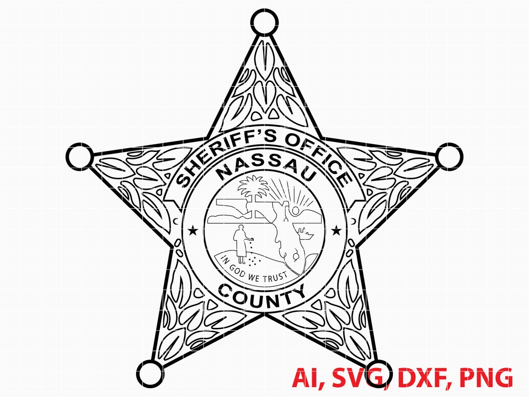 Nassau County Sheriffs Office Logo Seal Badge Custom Ai Vector 8565