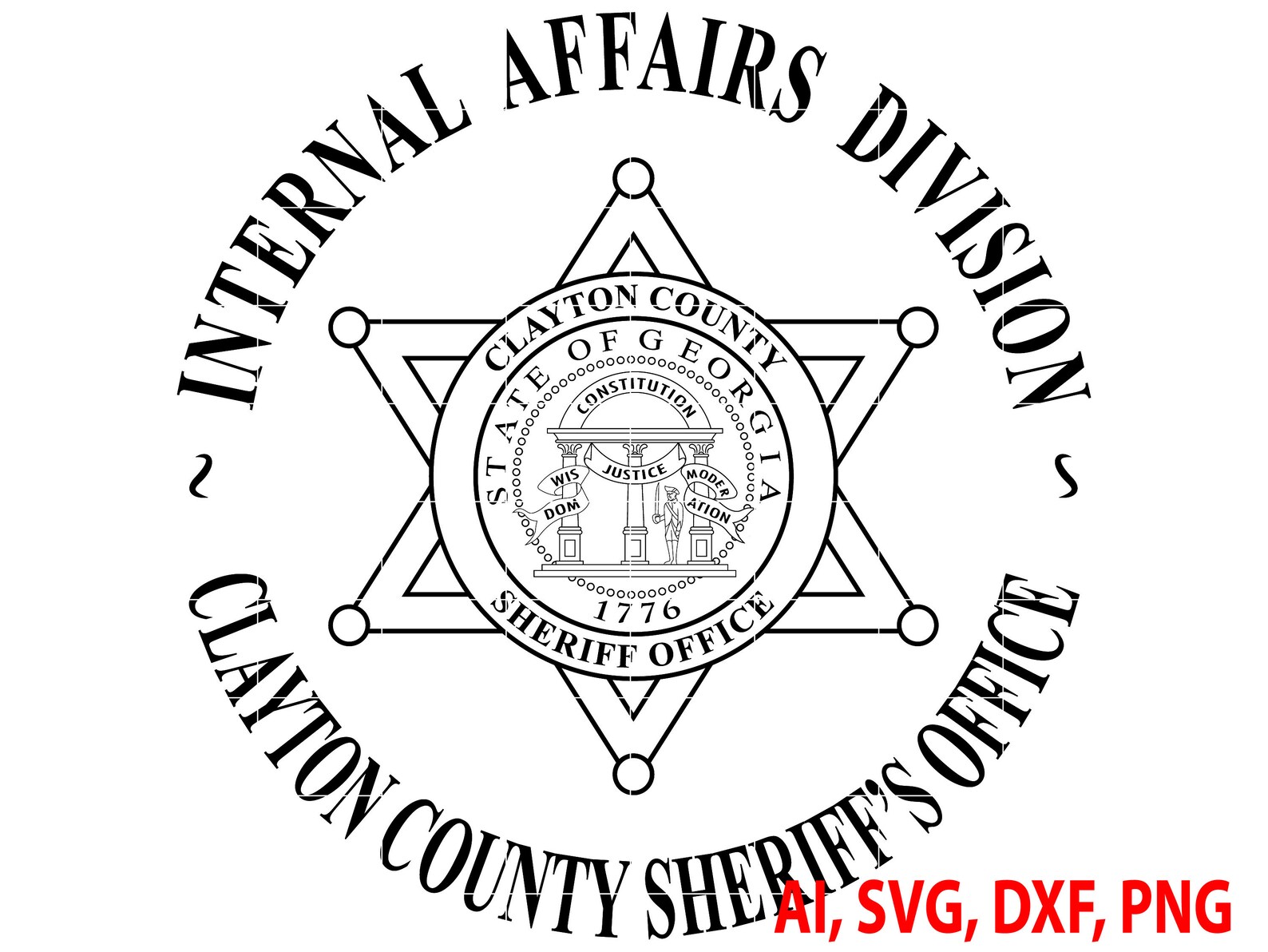 Clayton County Sheriff Badge - Internal Affairs Division Logo (digital ...