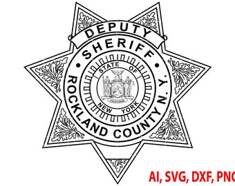 Santa Clara County Sheriff Badge, Logo, Seal, Custom, Ai, Vector, SVG, DXF, PNG, Digital - Etsy