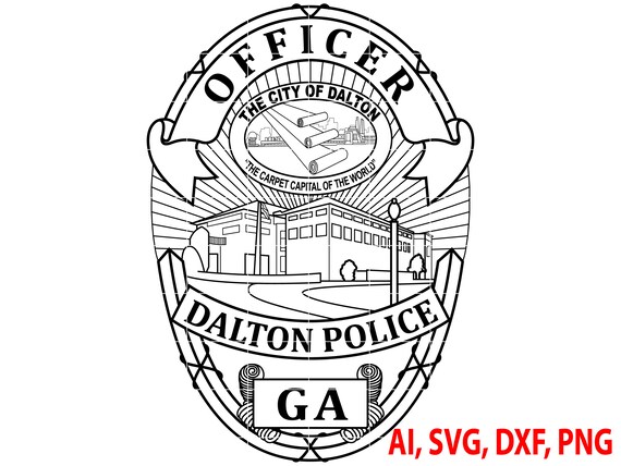 Police Badge Dalton Police Officer Badge Logo Seal Custom - Etsy