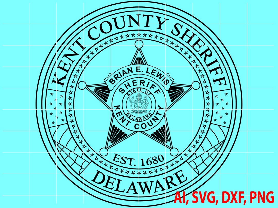 Kent County Sheriff Badge, Logo, Seal, Custom, Ai, Vector, SVG, DXF ...