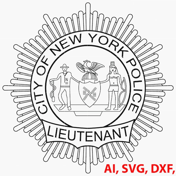 Nypd Lieutenant Badge - Etsy