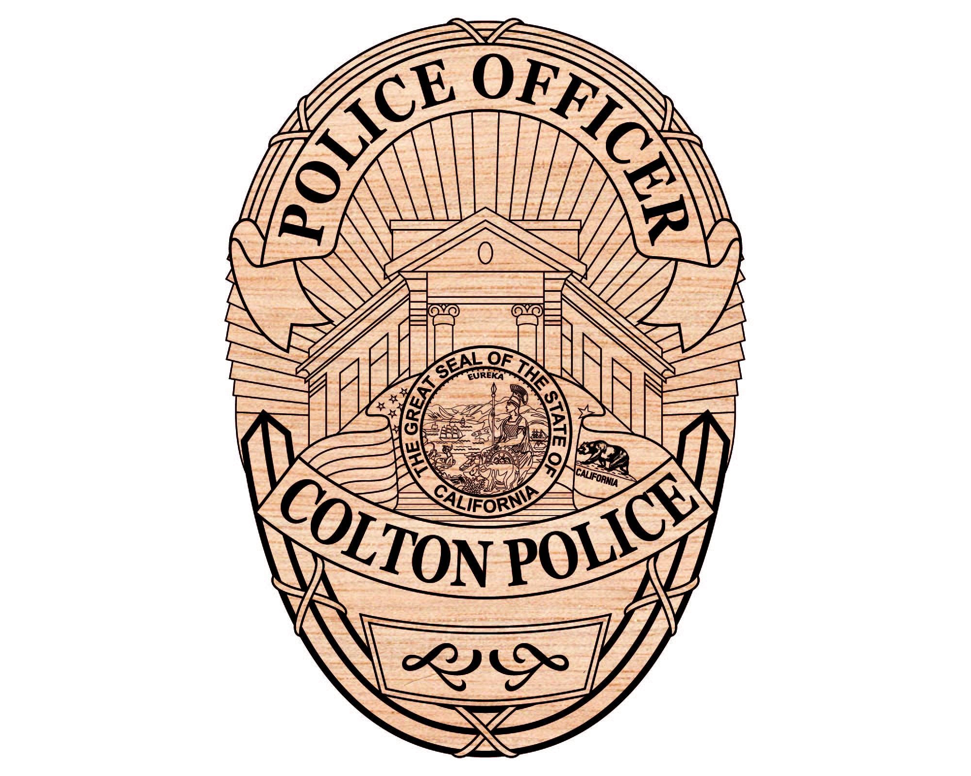 Colton Police Department Badge SVG Vector Logo (digital Download) - Etsy