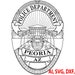 Alhambra Police Badge, Logo, Seal, Custom, Ai, Vector, SVG, DXF, PNG ...
