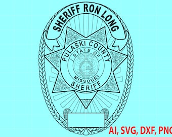 Franklin County Sheriff Badge, Logo, Seal, Custom, Ai, Vector, SVG, DXF, PNG, Digital - Etsy