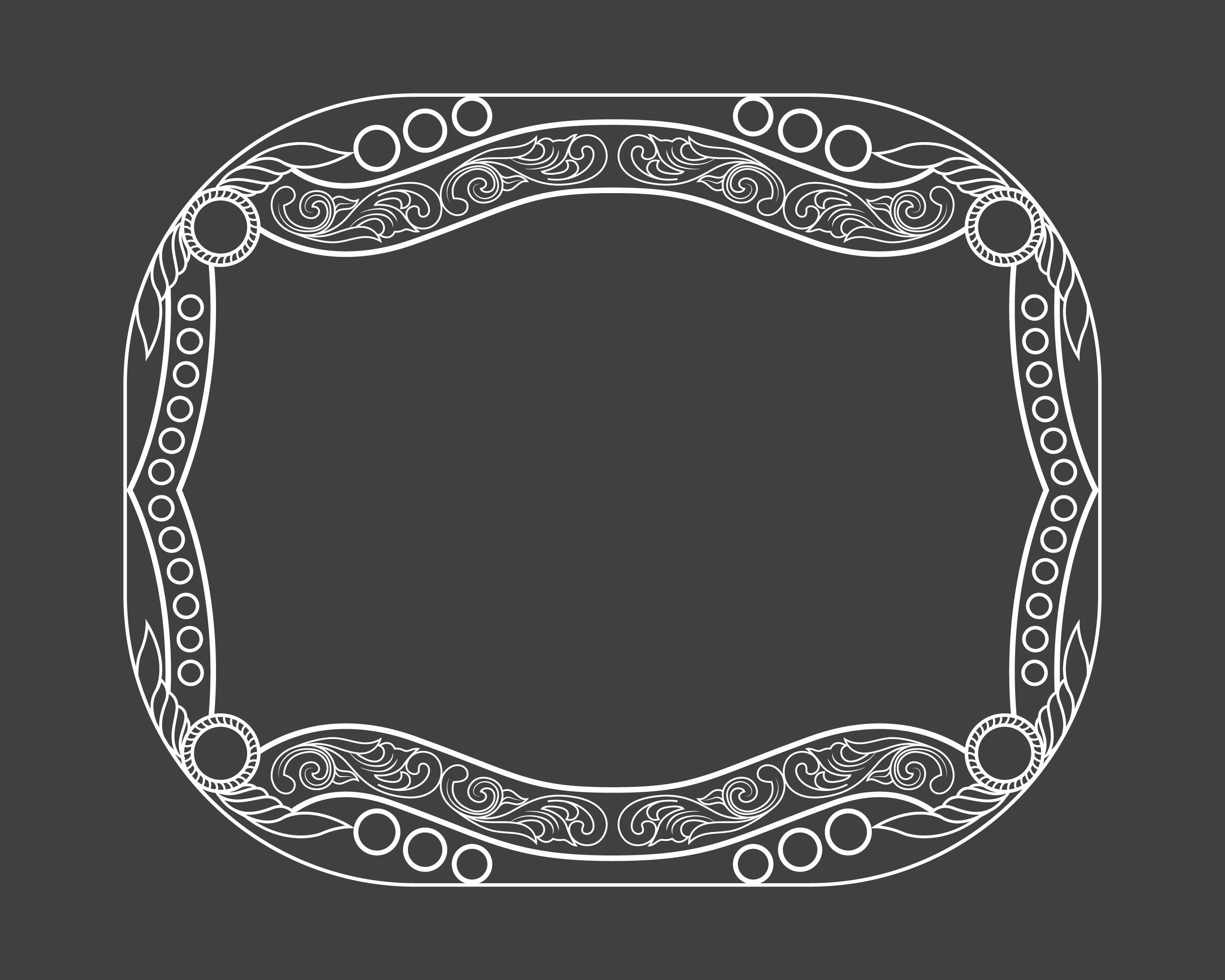 Western Belt Buckle Vector Design SVG (digital Download) - Etsy