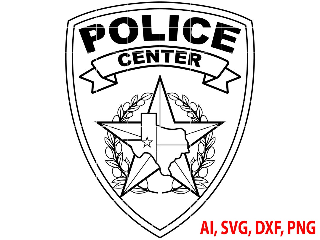 Texas Police Badge Vector Logo (digital) - Etsy