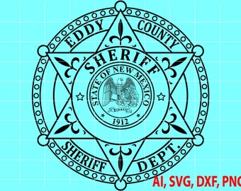 San Diego County Deputy Sheriff Badge, Logo, Seal, Custom, Ai, Vector, SVG, DXF, PNG, Digital - Etsy
