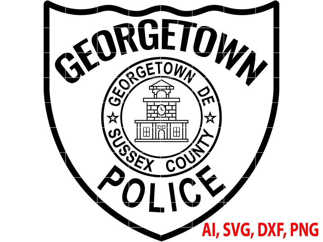 Police Badge, Georgetown Police Badge, Logo, Seal, Custom, Ai, Vector ...