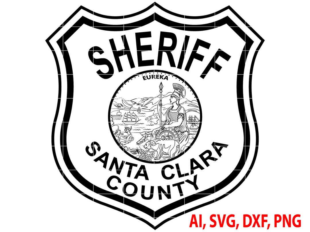 Santa Clara County Sheriff Badge, Logo, Seal, Custom, Ai, Vector, SVG ...