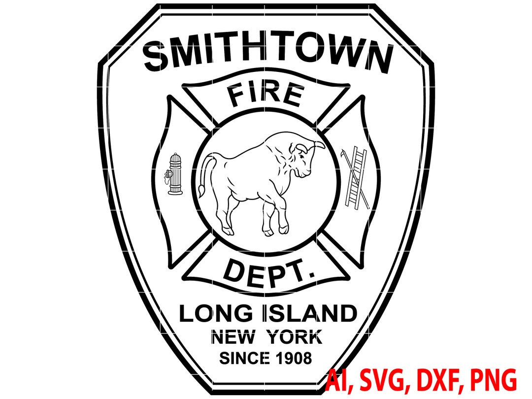 Smithtown Fire Dept. Logo: Long Island, NY (digital) - Etsy