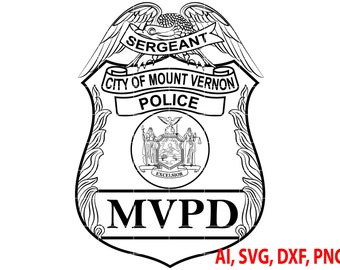 New York State Police Logo - Etsy