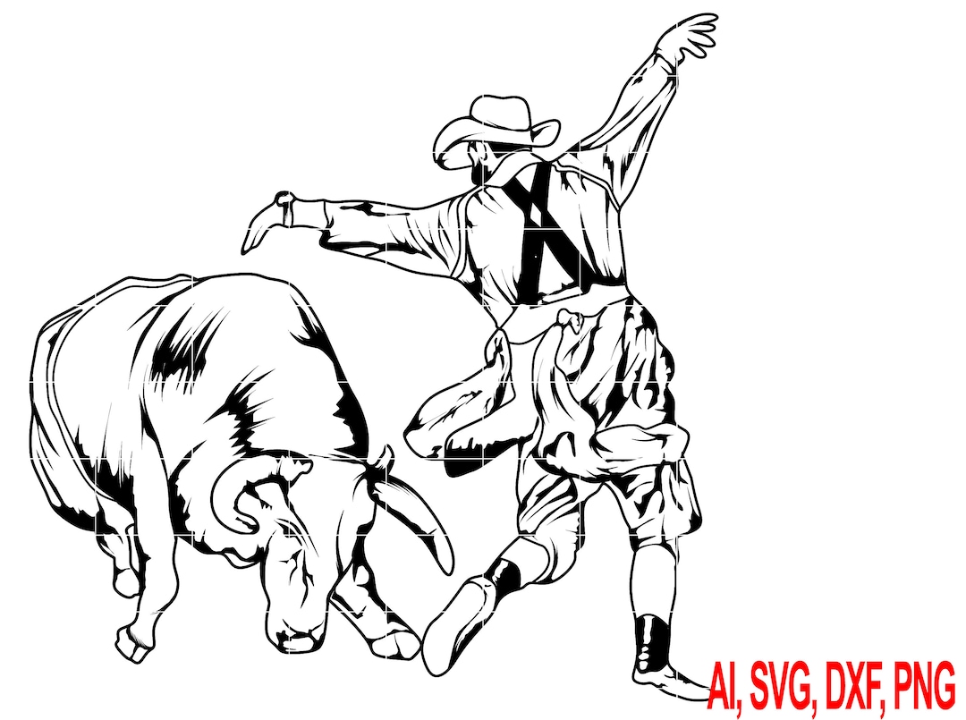 Rodeo Svg, Bull Rider Svg, Rodeo Bull Rider, Cowboy Svg, Bull Riding ...