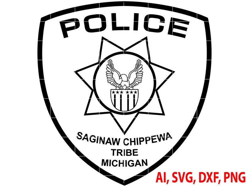 Saginaw Chippewa Tribe Police Badge Logo (digital) - Etsy
