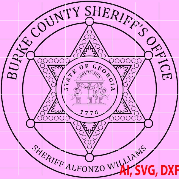 Georgia State Police Badge Svg - Etsy