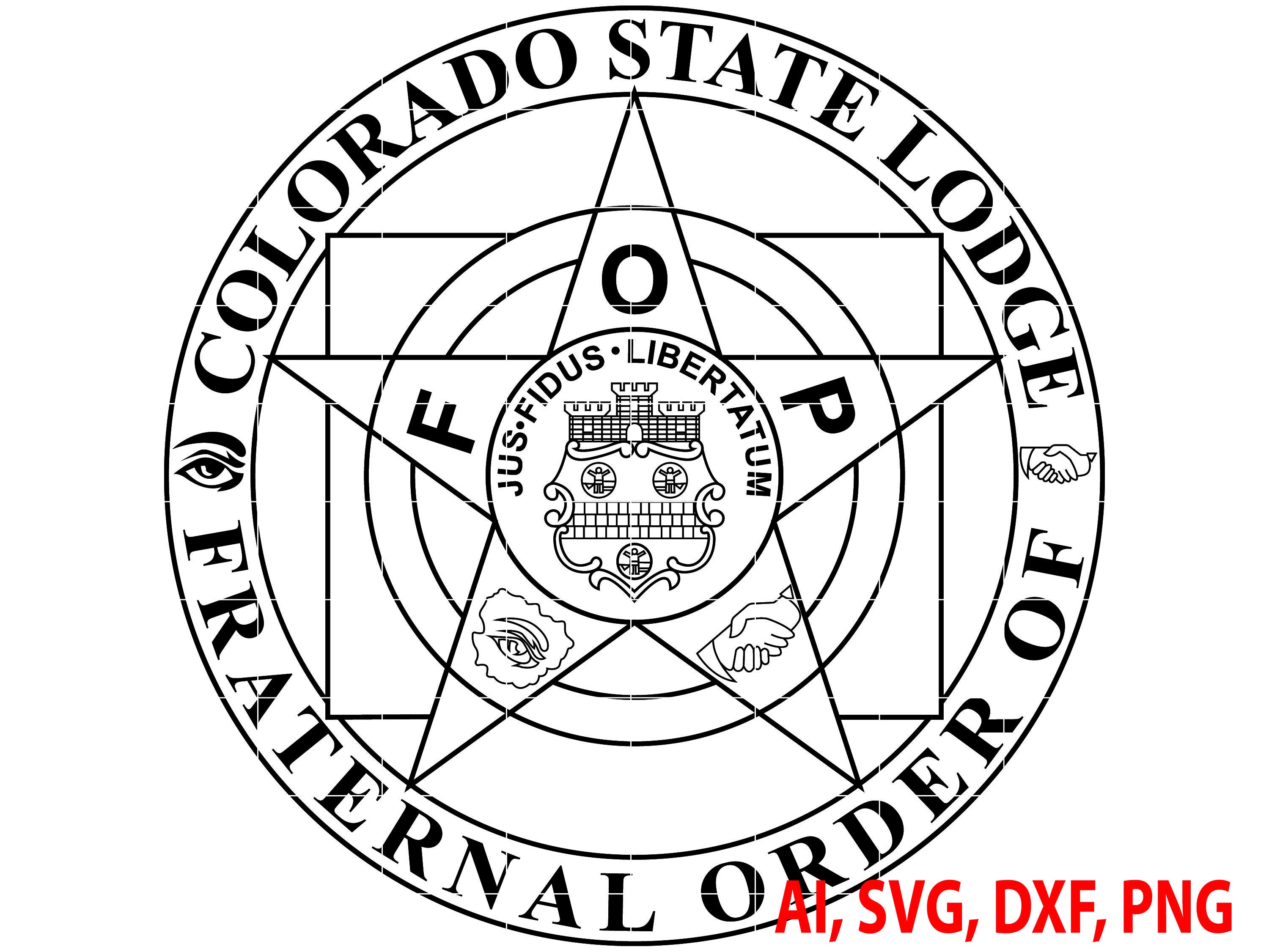 Colorado State Lodge Badge, Logo, Seal, Custom, Ai, Vector, SVG, DXF ...